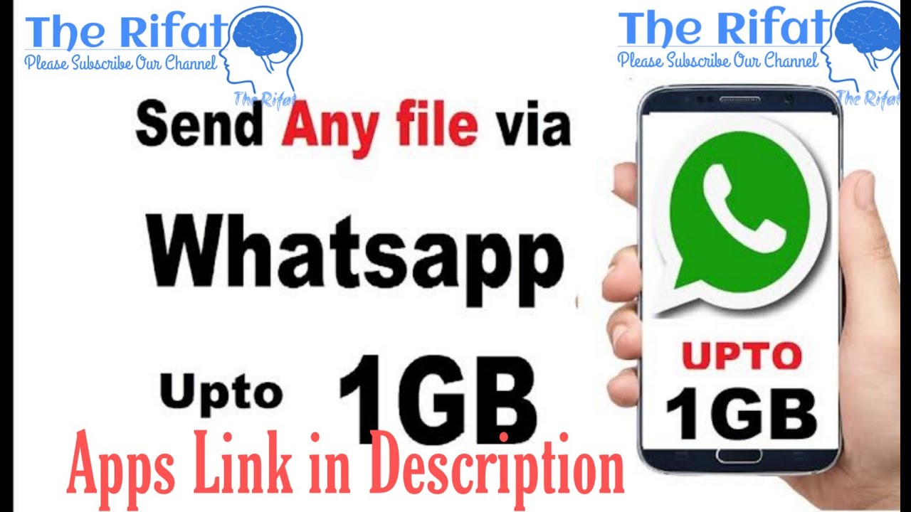 How to send big file with Whatsapp upto 1GB II কিভাবে হোয়াটসঅ্যাপে বড় ফাইল শেয়ার করবেন - YouTube