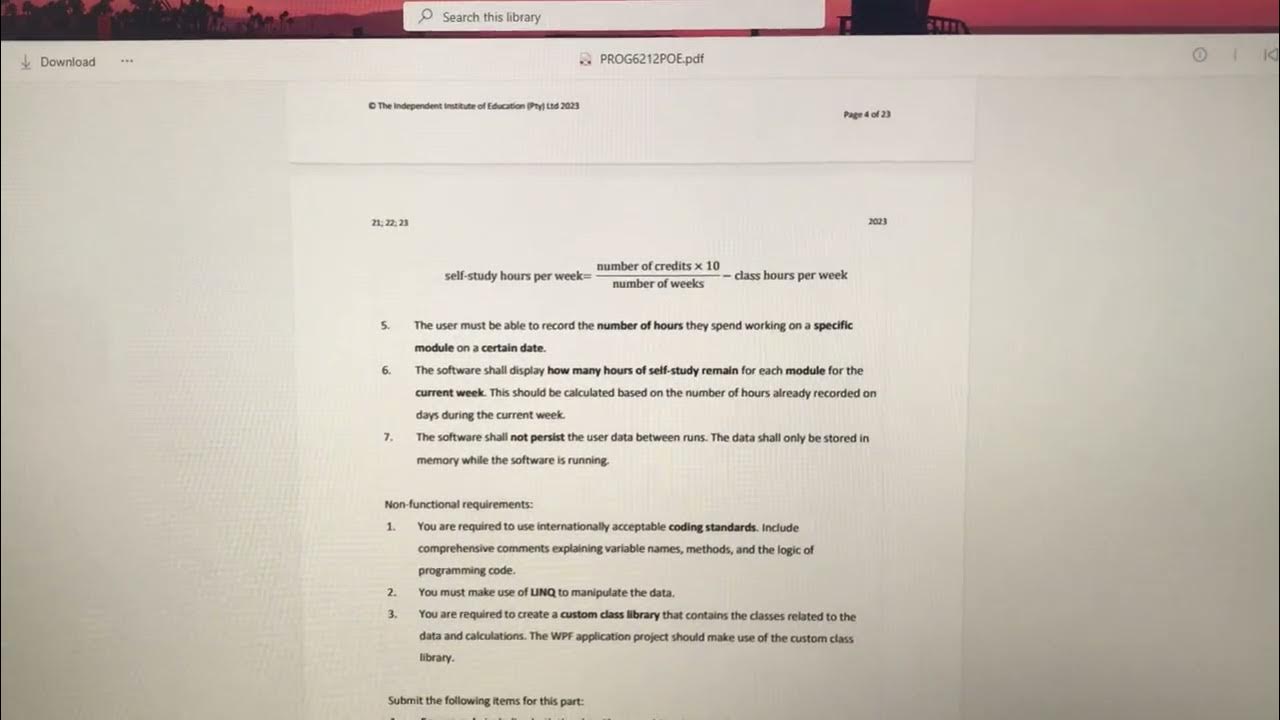 Prog6212 poe part 1 semester 2 (1) - YouTube