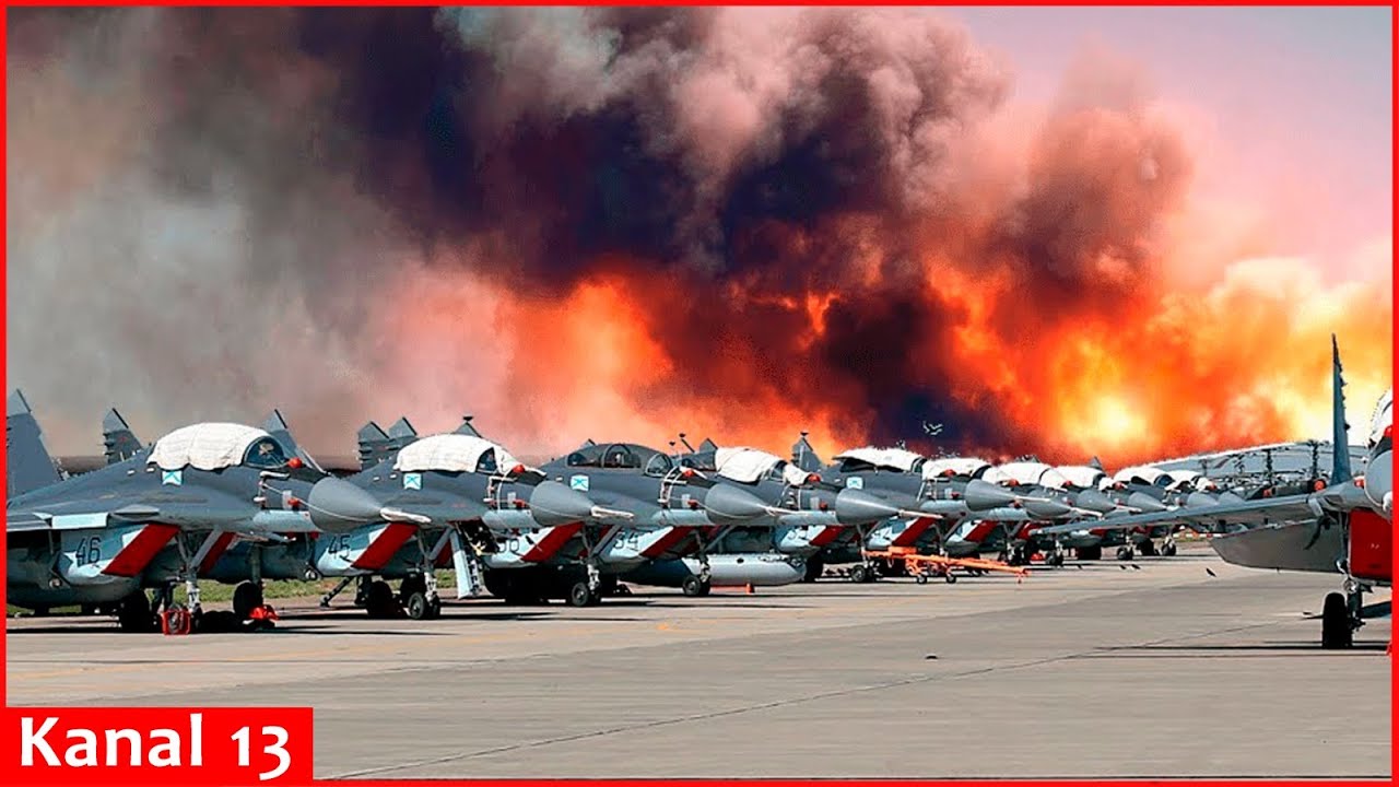 2 Russian Su-34s and 1 Su-24 were completely destroyed at Marinovka ...