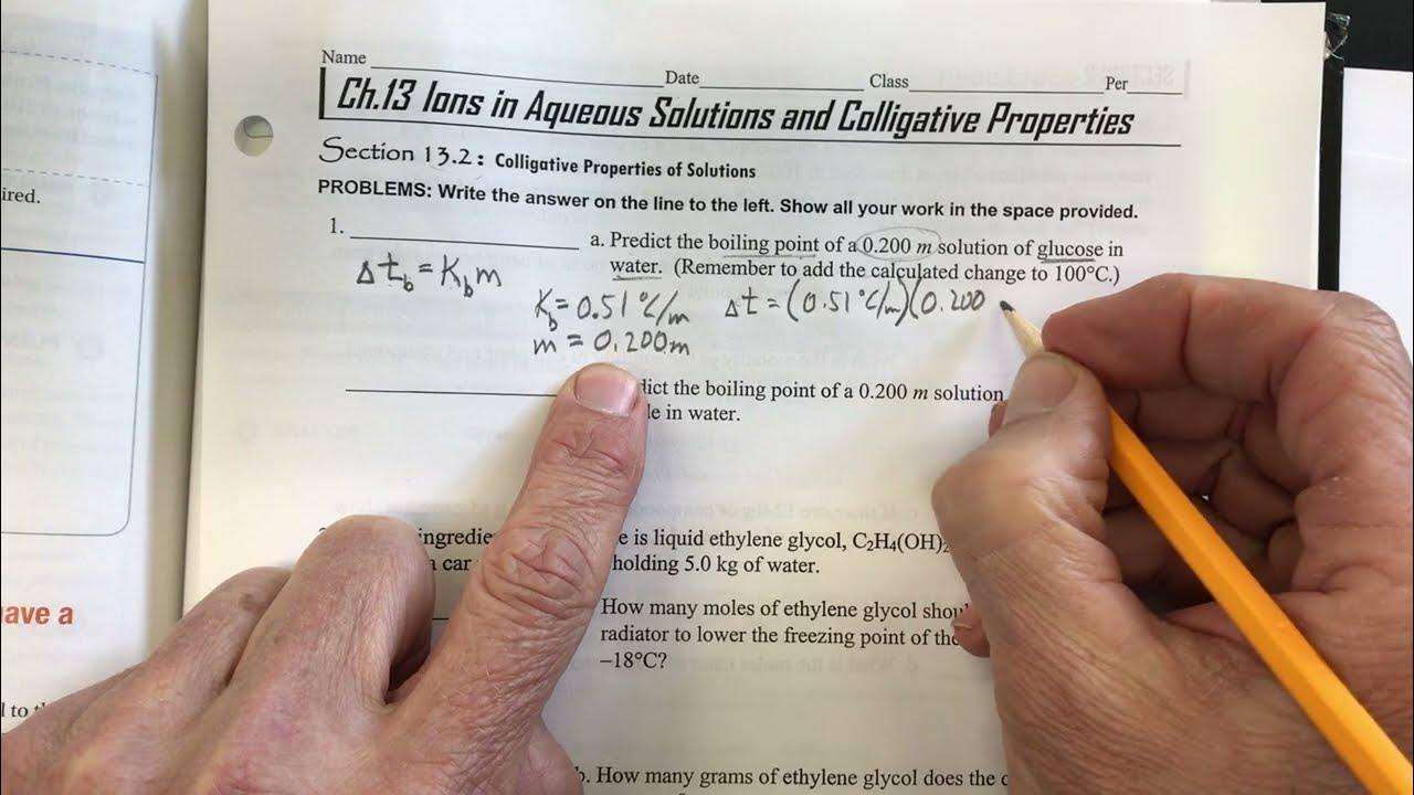 Chemistry 13 2C Some HW - YouTube