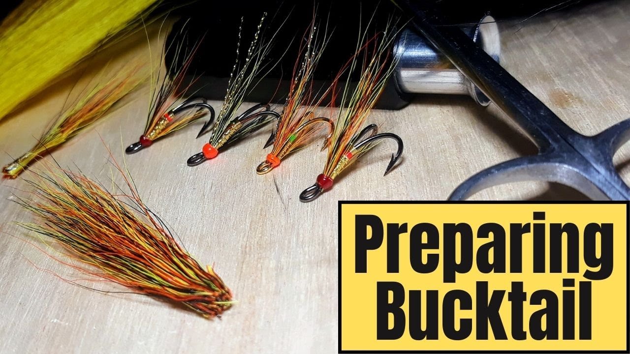 Preparing Bucktail for Salmon Flies - Fly Tying - YouTube