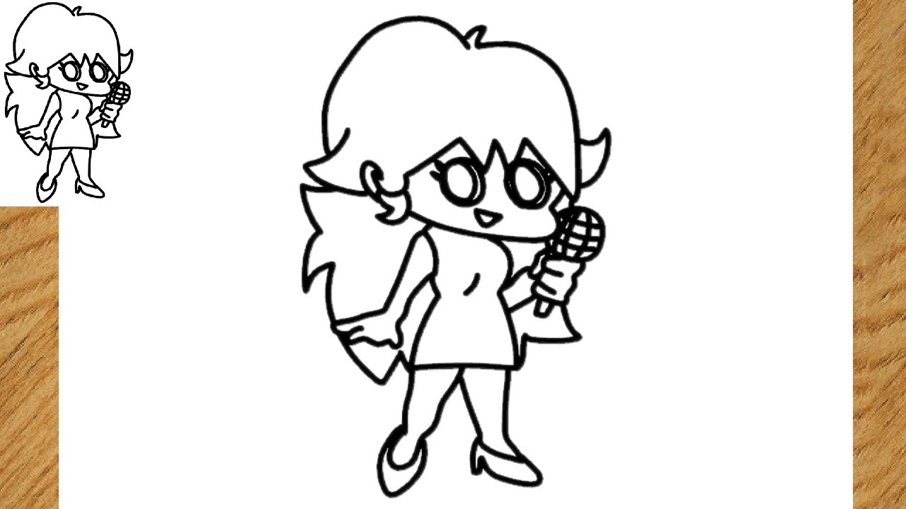 Como dibujar a Girlfriend corrupted fnf - Friday Night Funkin - YouTube