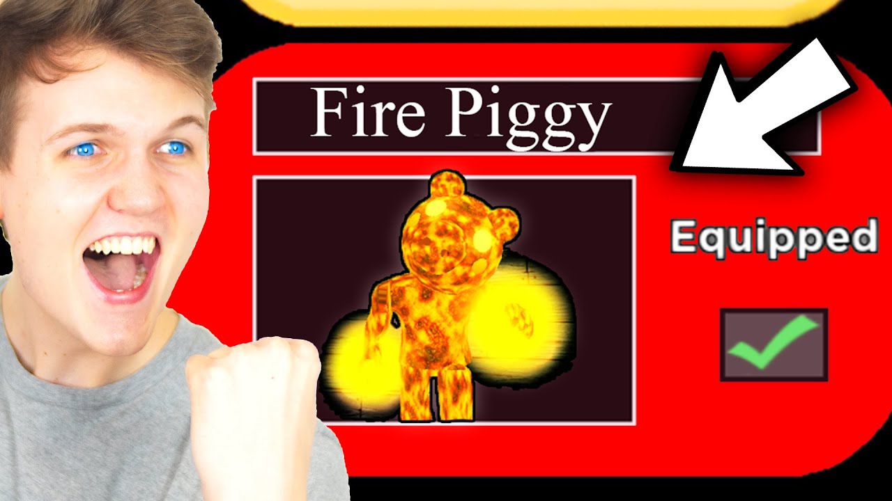 Can We Unlock The SECRET FIRE PIGGY Skin?! (NEW PIGGY SKIN REVEALED ...