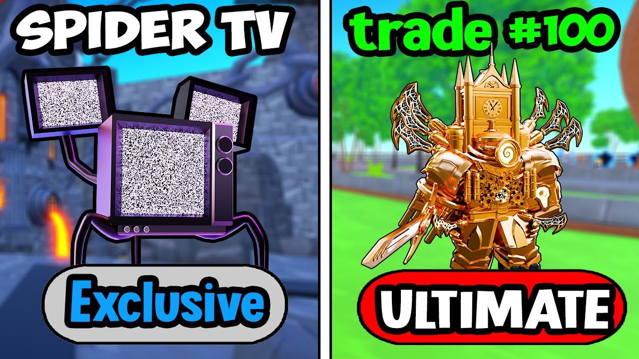 SPIDER TV to ULTIMATE TITAN CLOCKMAN in Toilet Tower Defense - YouTube