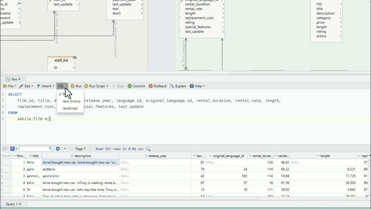 DbSchema SQL Editor & Automation Scripts - YouTube