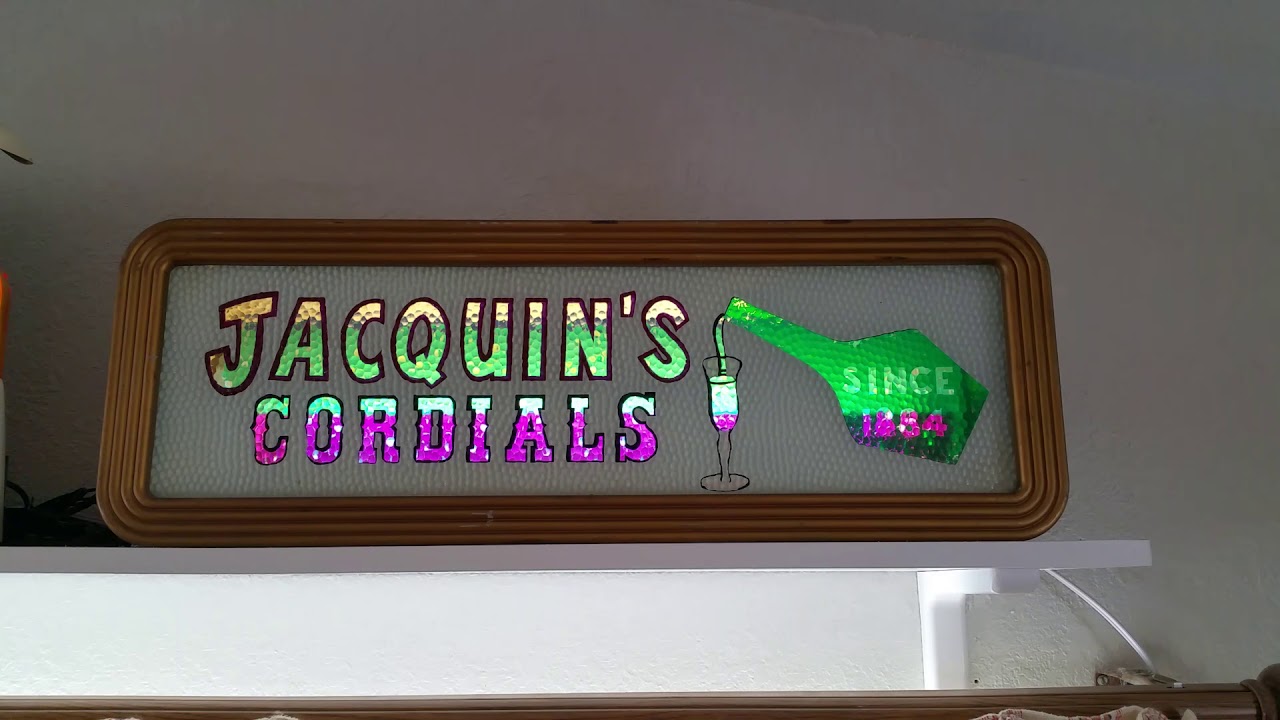 Jacquin's Cordials Motion Sign - YouTube
