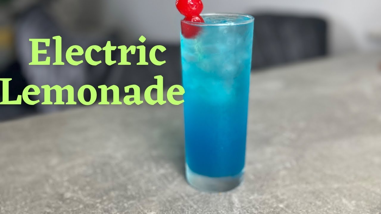 Electric Lemonade Mocktail Recipe| Easy refreshing non alcoholic drink ...