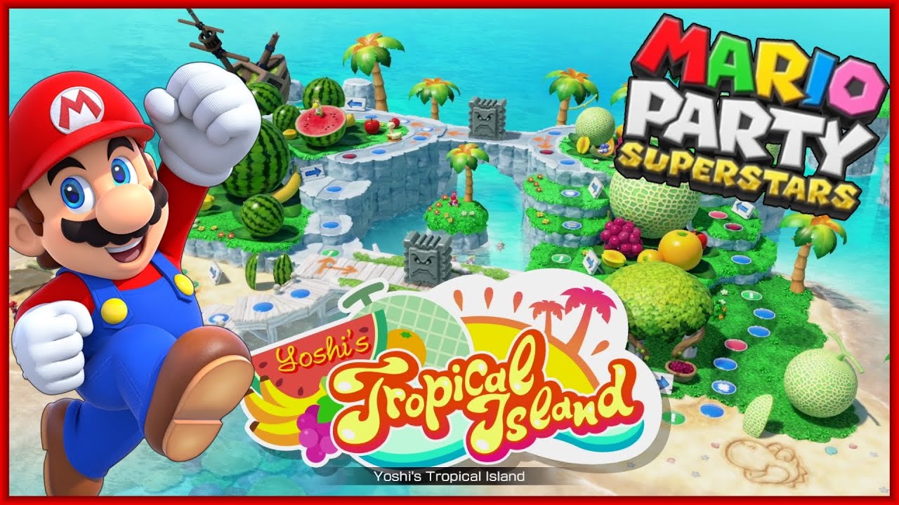 Yoshi's Tropical Island - Full Board - Mario Party Superstars - Mario ...