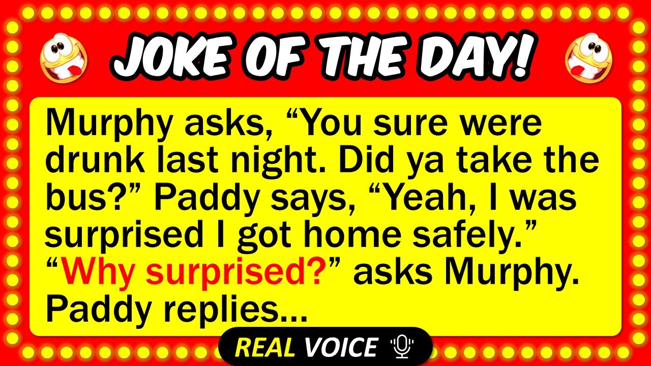🤣 BEST JOKE OF THE DAY! - Paddy and Murphy are sitting at a bar sipping ...