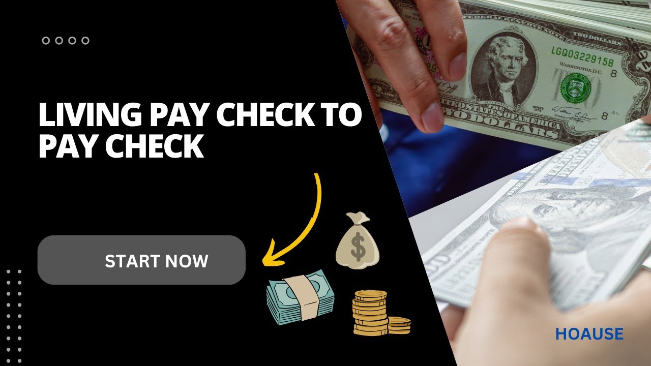 You can stop living pay check to pay check, so many live this way the ...