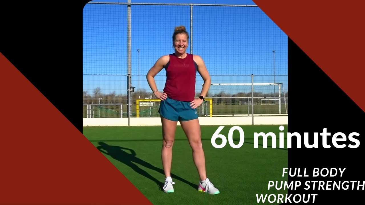 60 MIN FULL BODY PUMP STRENGTH l With dumbellsl let's do it - YouTube