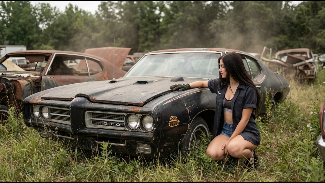 ASMR Car Restoration Full Rebuild of Black Pontiac GTO Judge 1969 from ...