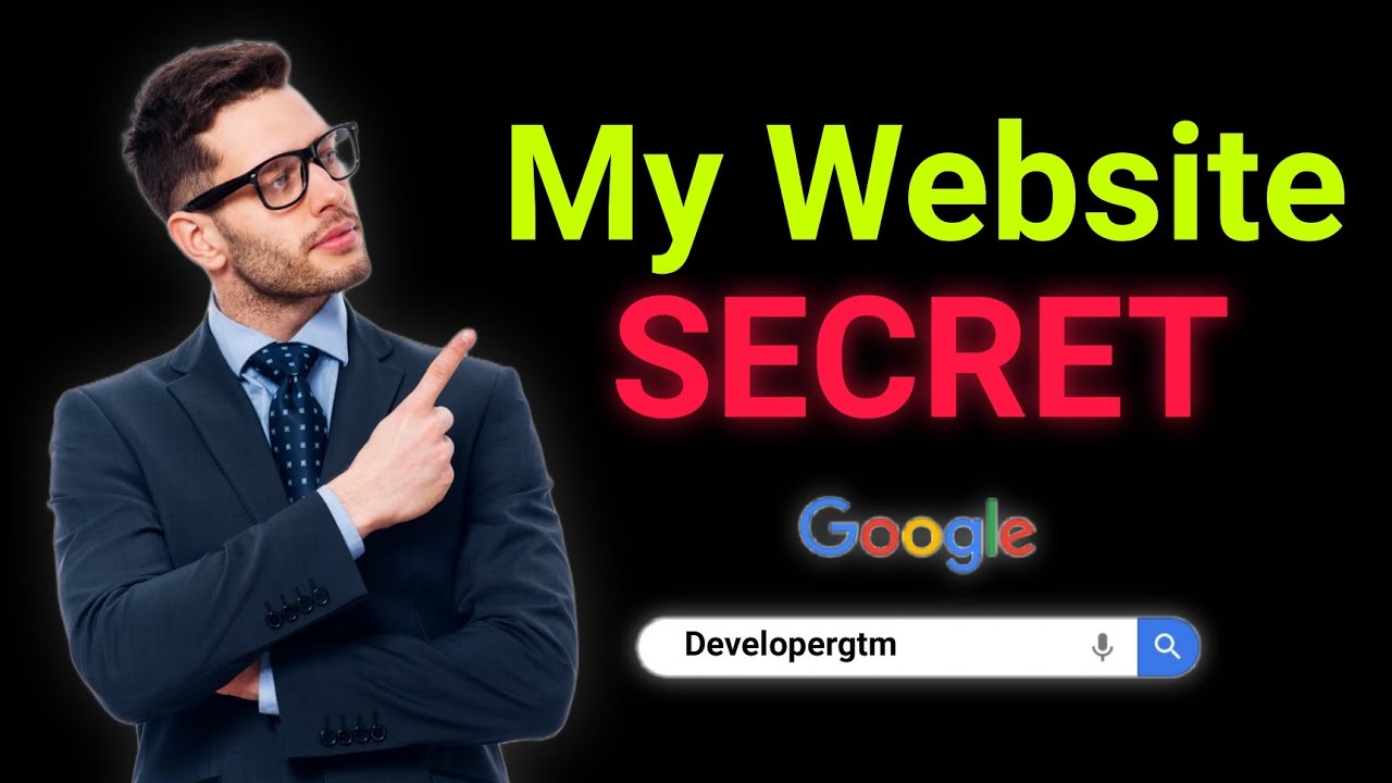 My Website Secret 😮🔥 | Developergtm - YouTube