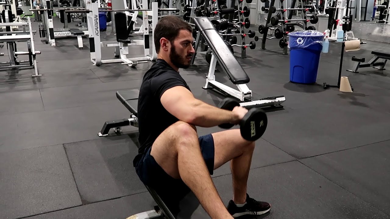 Shoulder External Rotation Elbow-on-Knee - YouTube