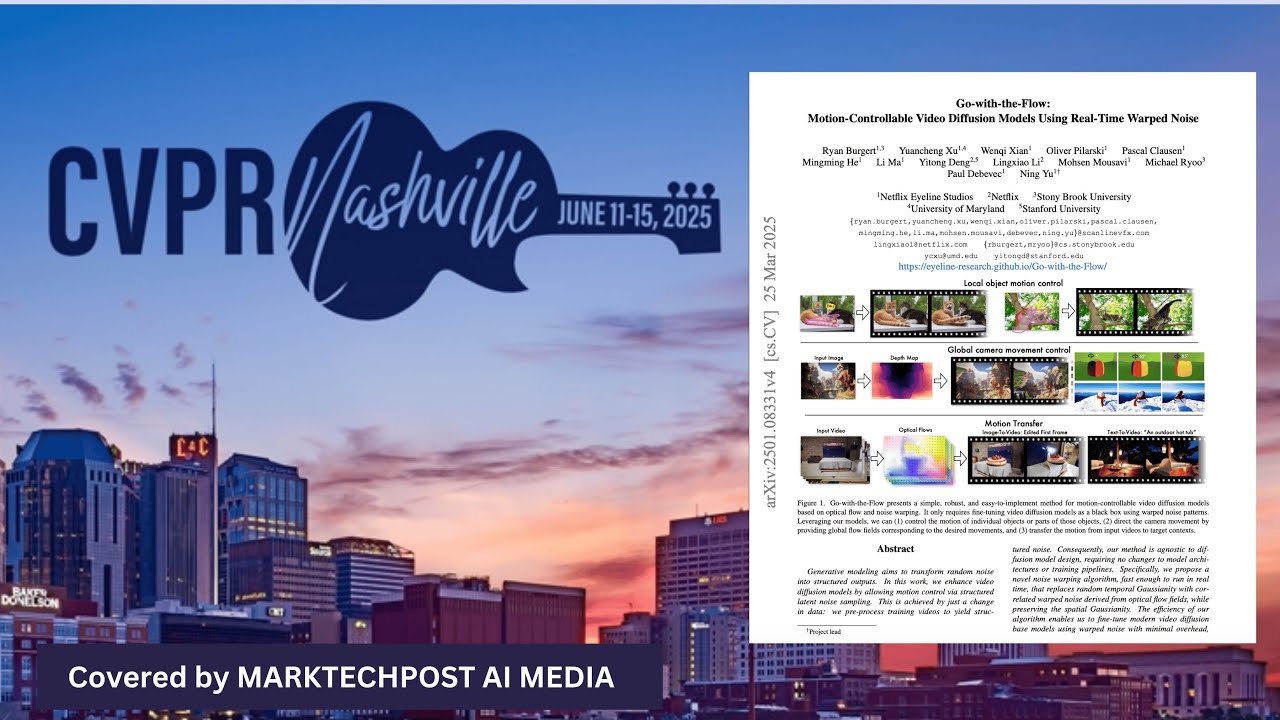 CVPR 2025: Go-with-the-Flow: Motion-Controllable Video Diffusion Models Using Real-Time Warped ...