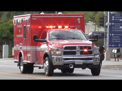 LAFD Old Rescue 1 Transporting - YouTube