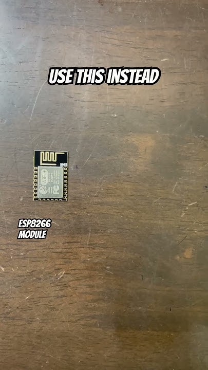 Use the compact ESP8266 module instead of bulky NodeMCU or Wemos D1. # ...