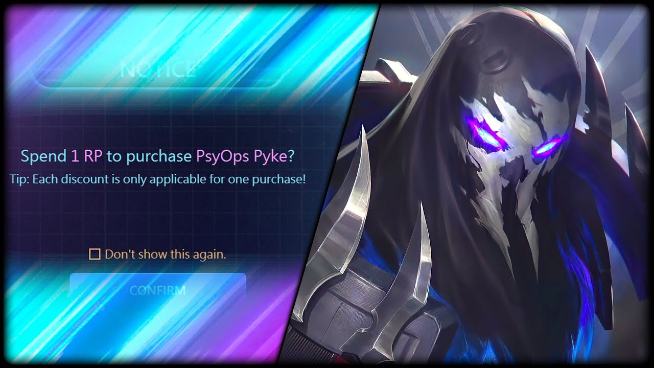 buying PsyOps Pyke for 1 RP - YouTube
