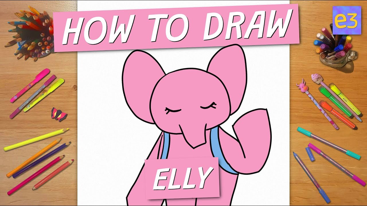 Learn How To Draw Elly From Pocoyo With Easy Step By Step Tutorial # ...
