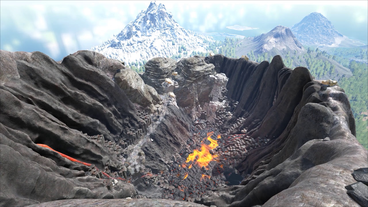 Ark Volcano Timelapse - Music - YouTube