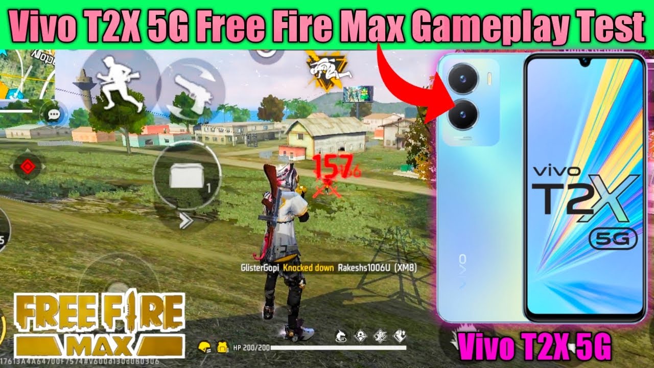 Vivo T2X 5G Free Fire Max Gameplay Test|Vivo T2X Free Fire Max Test ...