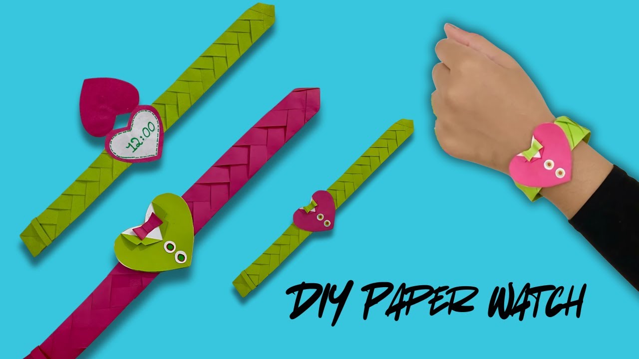 How to make easy Paper Watch | DIY Paper Watch | Easy Craft Tutorial ...