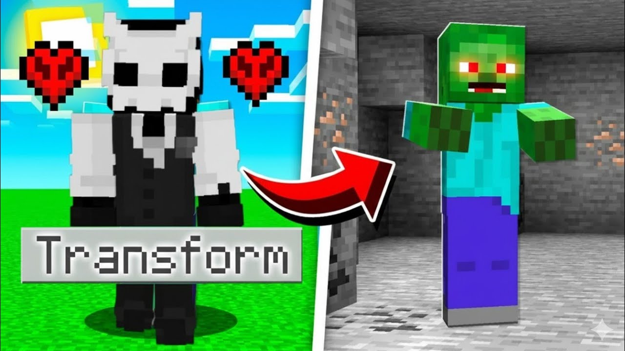 Minecraft But, I Can Turn Into Any Mob... - YouTube