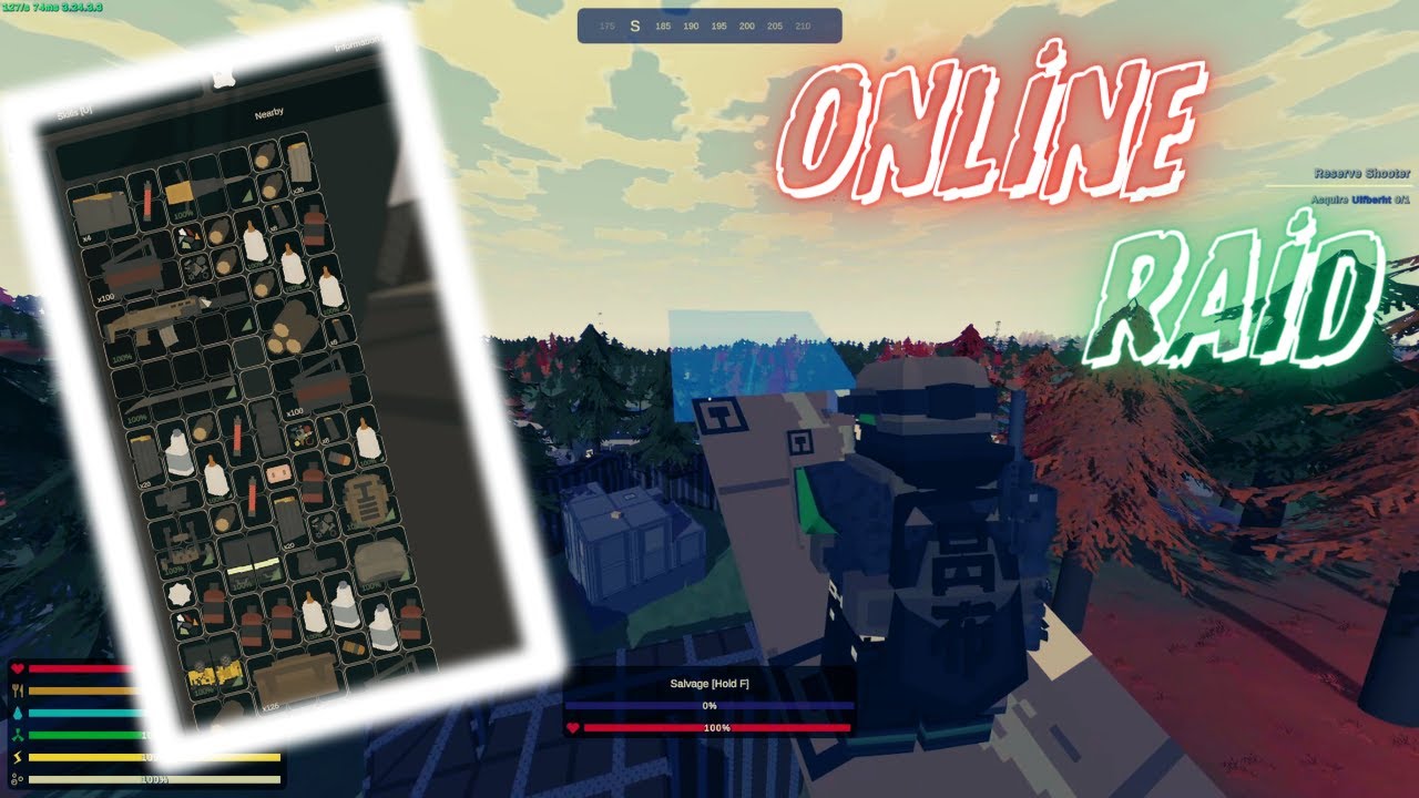 Escalation Mapinde Büyük Metal Baseye Online Raid Attık l Unturned Emek ...