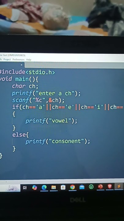 User is the given value a vowel or a consonant in C programming - YouTube
