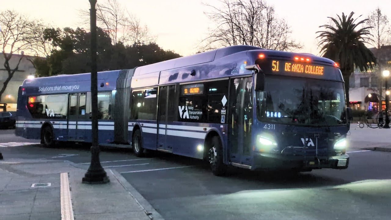 Rare VTA Rapid Bus on Route 51 | 1/14/2025 - YouTube