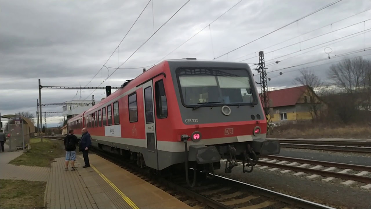 [4K] Červená Arriva 628 229 na R1144 Všetaty Red Arriva 628 229 R1144 ...