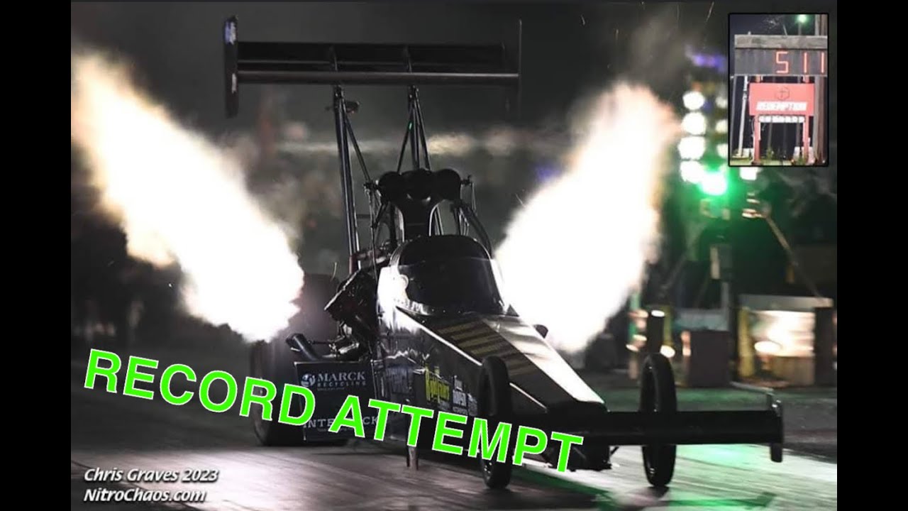 Scott Palmer breaks track record at MO-KAN Dragway - YouTube