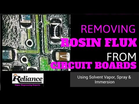Cleaning Rosin Flux using AeroTron-100 solvent in an ULTRA vapor ...