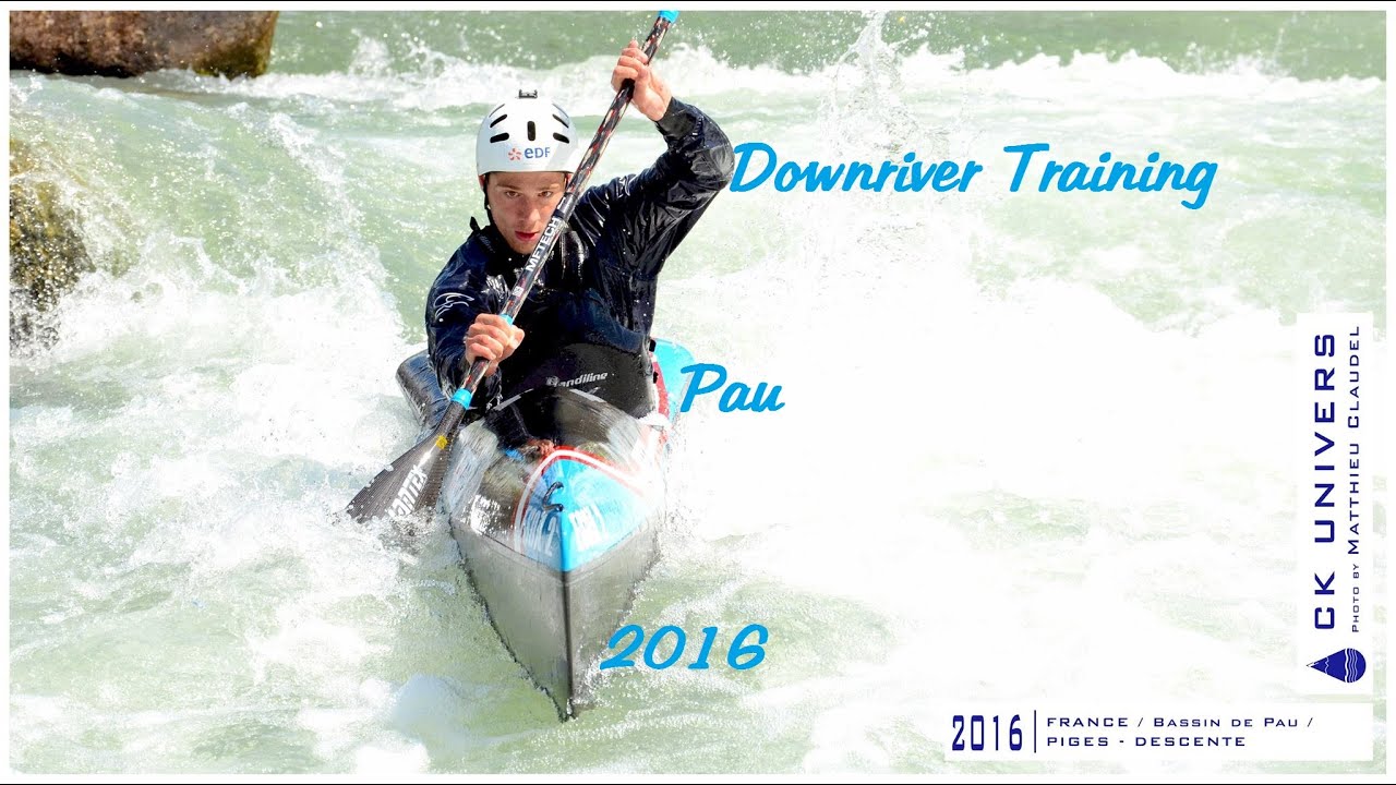 Downriver : Whitewater training in Pau (kayak descente) - YouTube