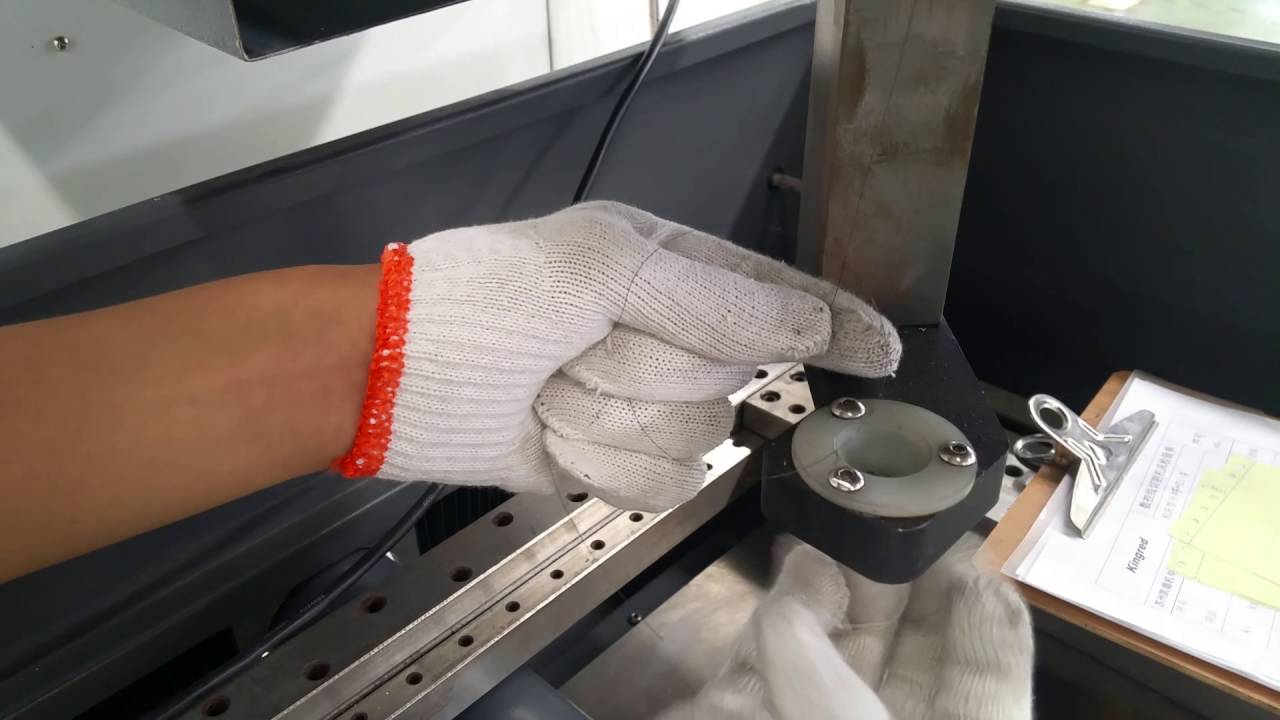 CNC wire cut EDM KD500ZL-A wire installation demonstration - YouTube