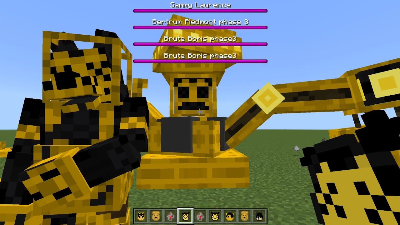 Bendy and The Ink Machine (Batim) ADDON in Minecraft Pe - YouTube