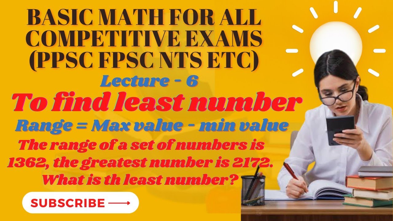 The range of a set of numbers is 1362, the greatest number is 2172 ...