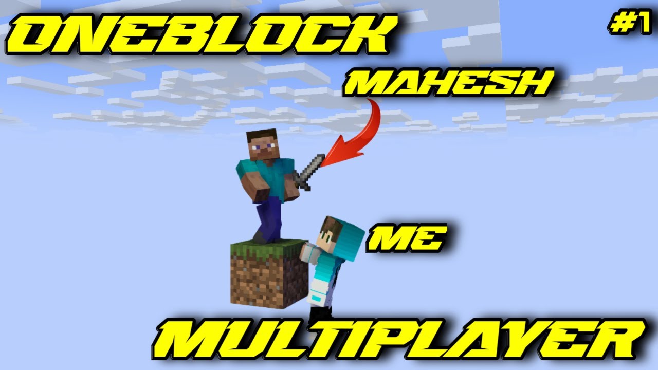 Minecraft one block multiplayer in Telugu (#1) @GAMEROLLMAHESH_INDIA23# ...