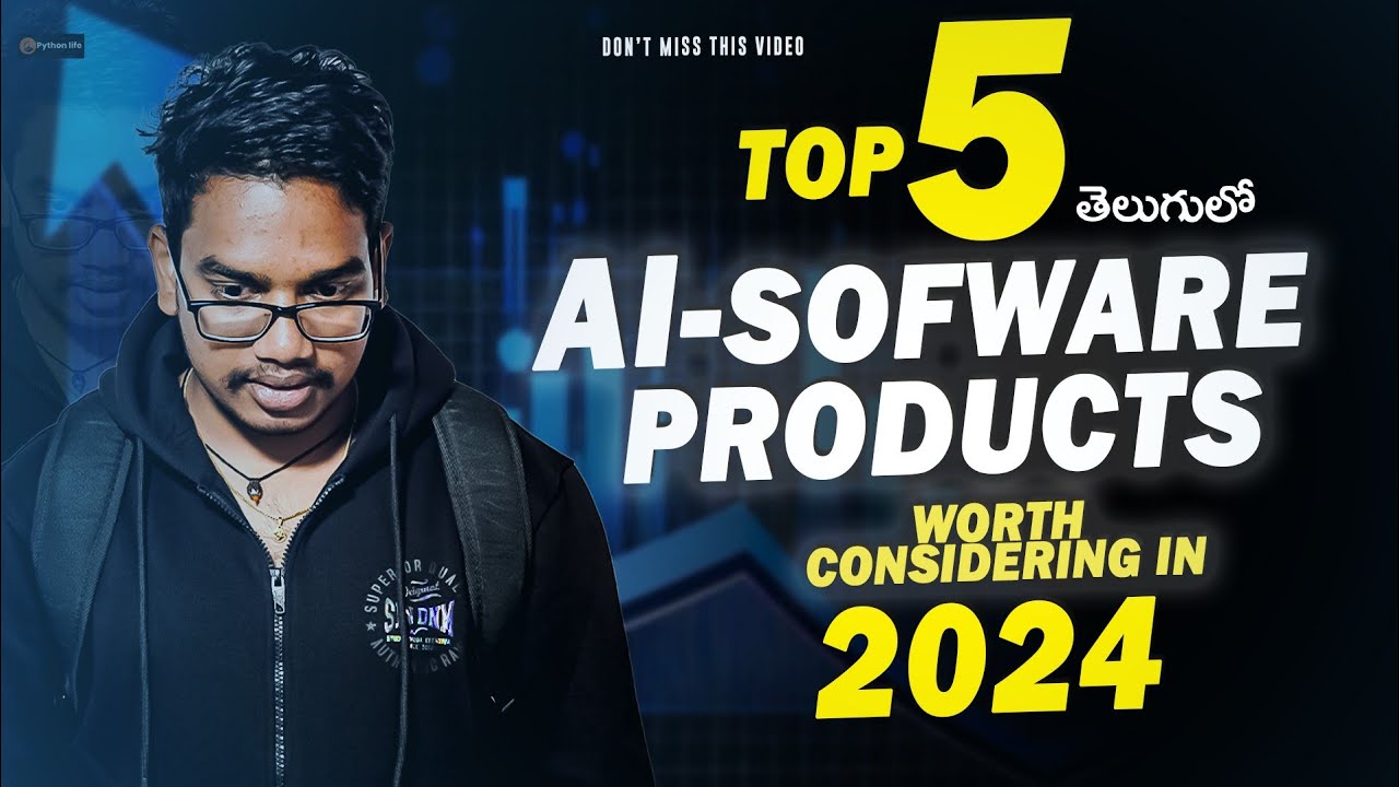 Top 5 AI Software products worth Considering in 2024 | AI Software Products in Telugu - YouTube