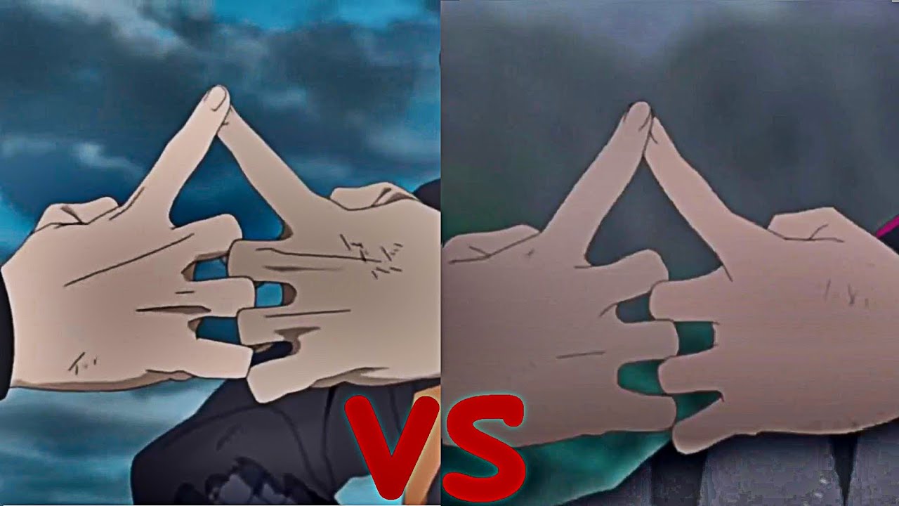 Sasuke & Naruto VS Kawaki & Boruto borrowed hand seals - YouTube
