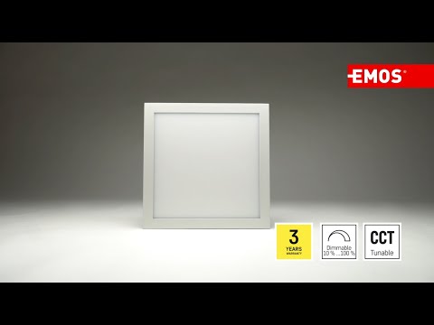LED panel EXCLUSIVE square and rectangular surface mounted, dimmable with CCT change | EMOS