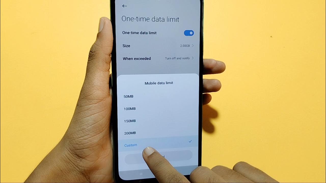 Poco M2 pro data limit setting | how to set data limit | data limit kaise off kare - YouTube