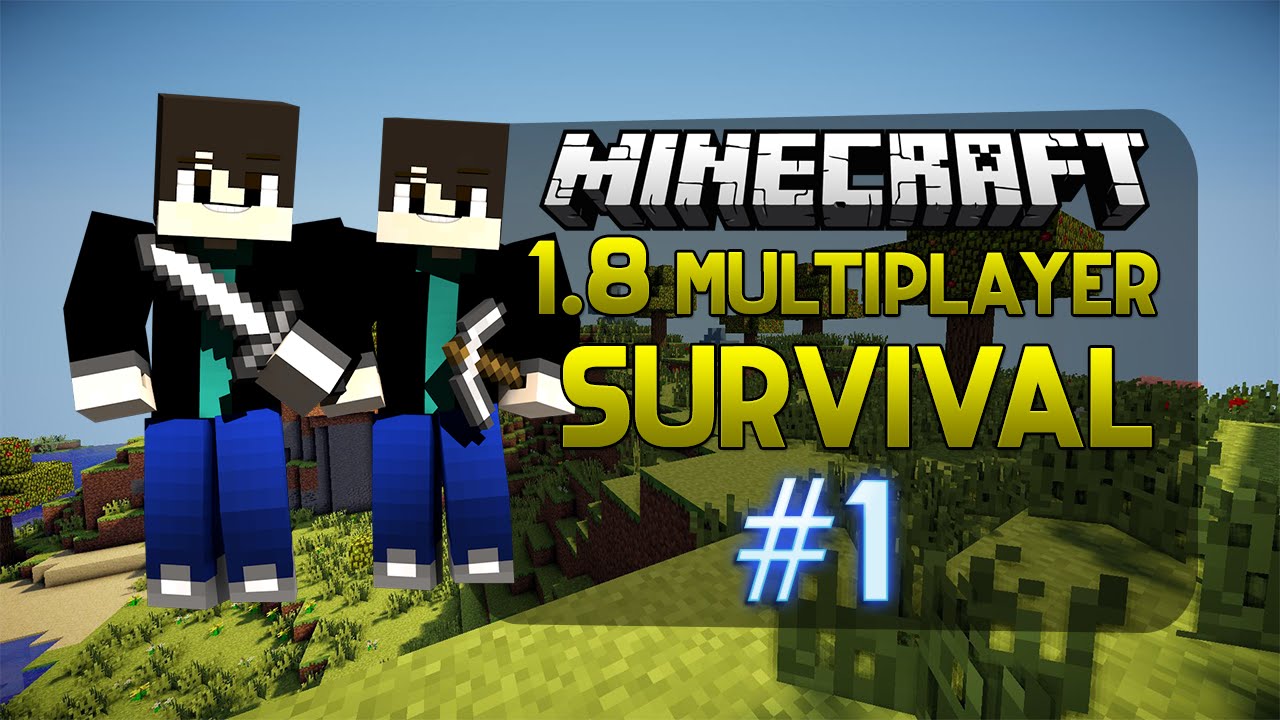 Minecraft 1.8 Multiplayer Survival - Bölüm 1 - İyi Başlangıç w ...