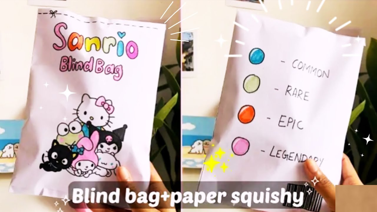 How to make BLIND BAG + PAPER SQUISHY 🎀 | Blind Bag Making Tutorial ...