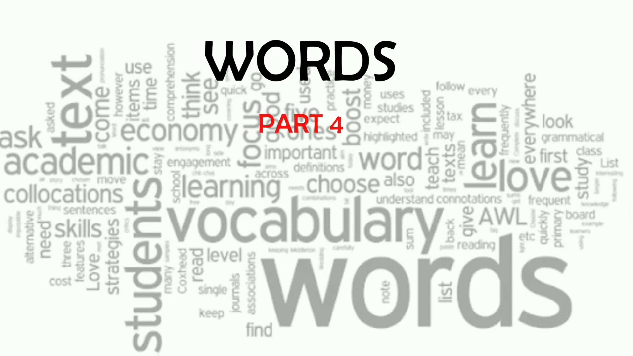 WORDS.. SIMPLE YET DIFFICULT~ part 4 - YouTube