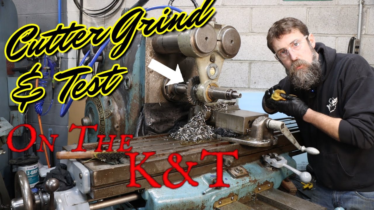 Saving the life of a cutter! Regrind and TEST on the K&T Mill - YouTube