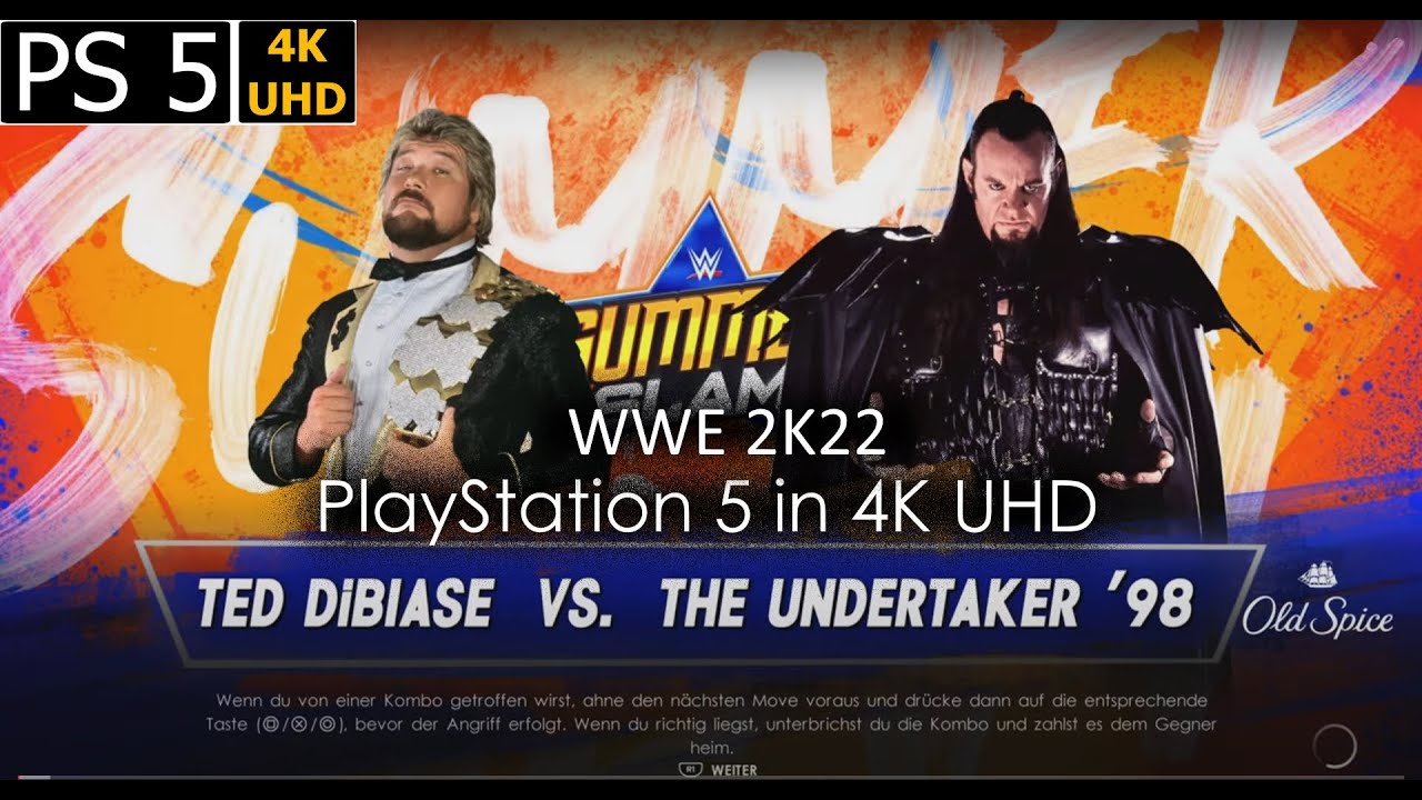 WWE 2K22 - Ted Dibiase vs The Undertaker w. Entrance - PS5Share 4K UHD ...