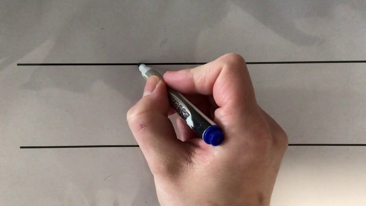 Lowercase n (Letter Formation) - YouTube