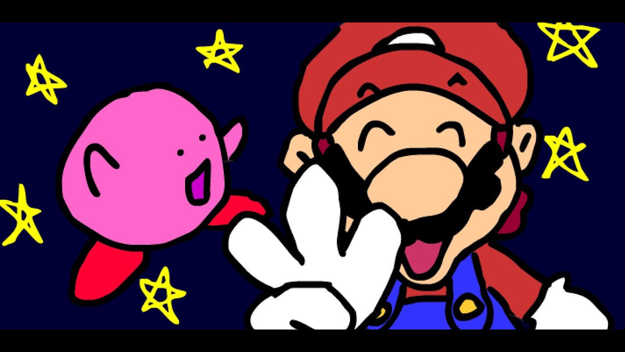 kirby meets mario - YouTube