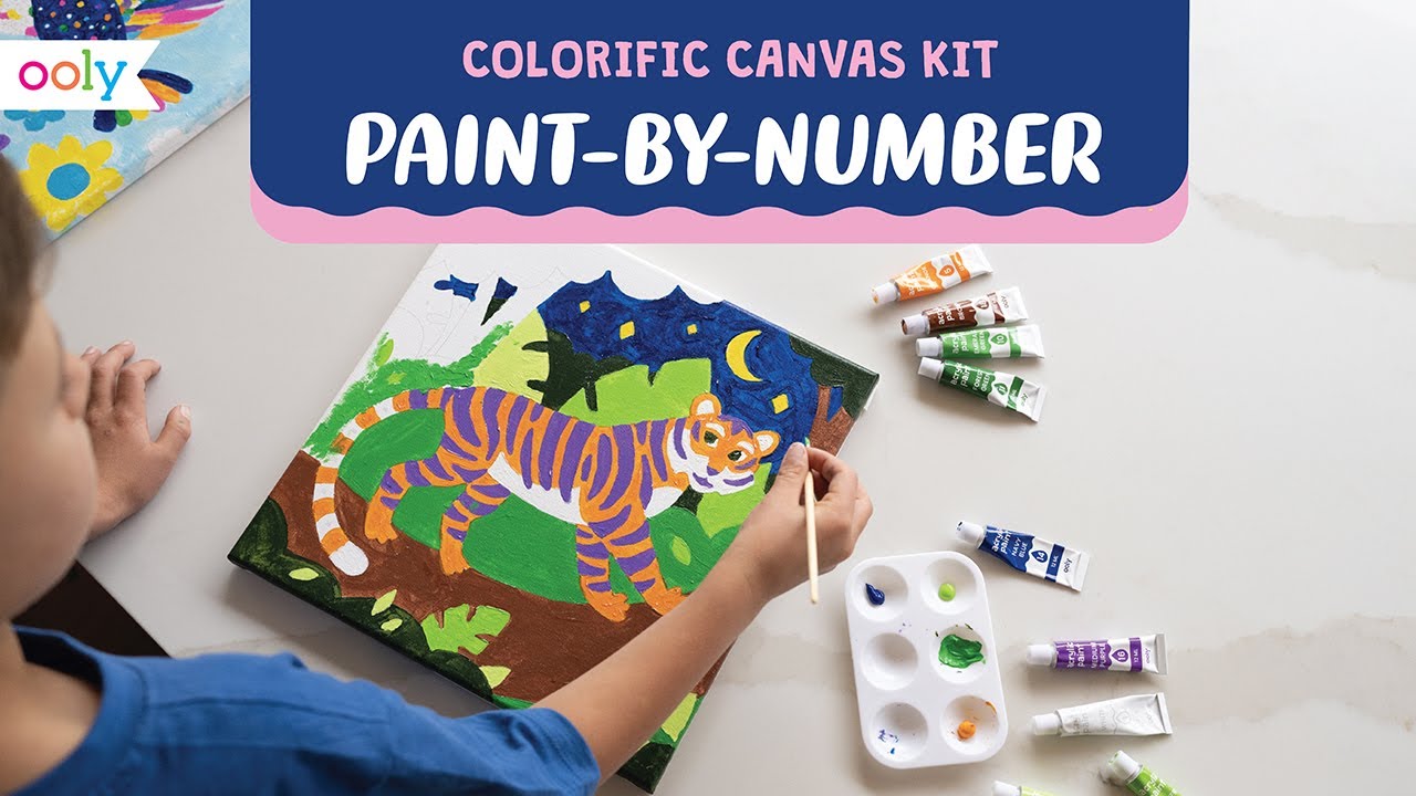OOLY Colorific Canvas Paint By Number Kit - YouTube
